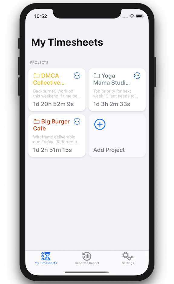 My Timesheets | Professional Time Tracking for iOS & macOS